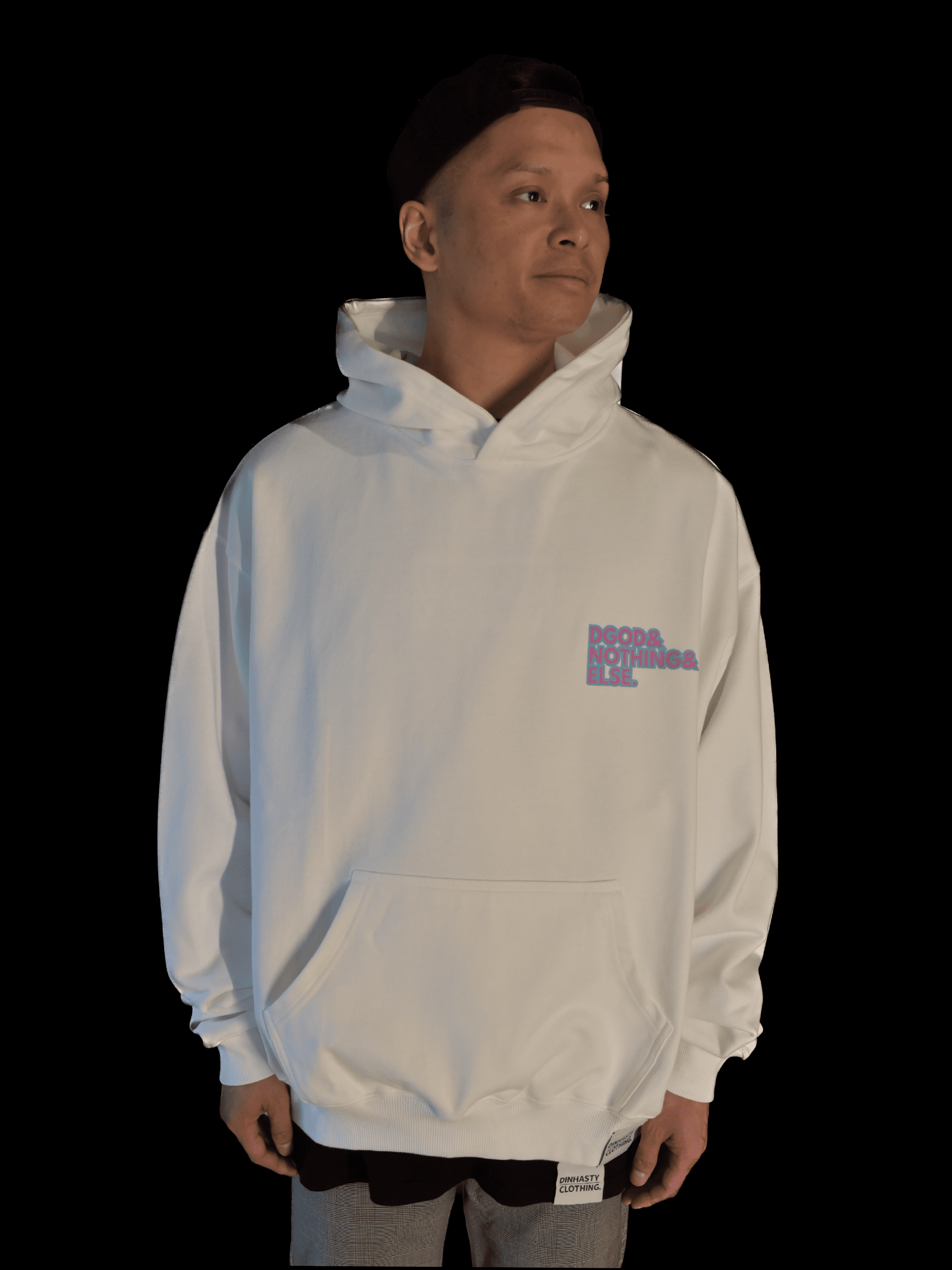 New Wave Classic Logo White HOODIE | DGOD CLOTHING®